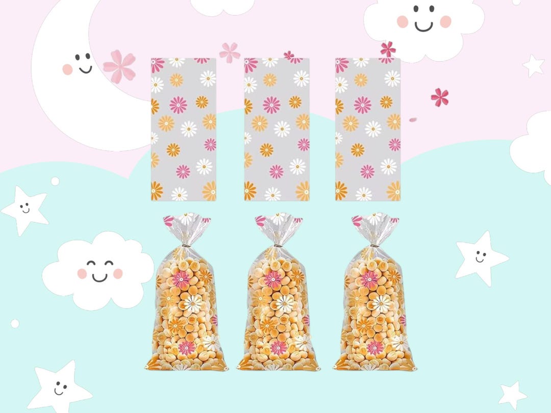 Daisy Treat Bags, Daisyparty, Daisy Birthday, Daisy Treat Bags, Daisy ...