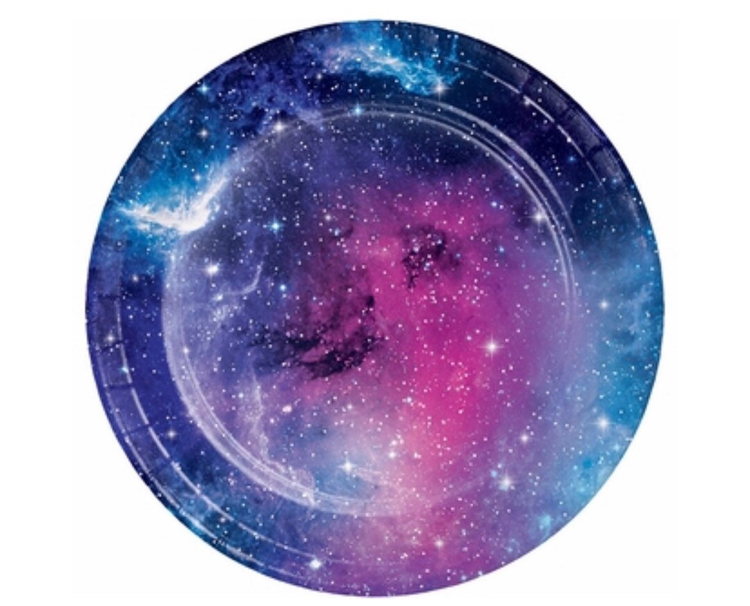 Galaxy Party Plates, Galaxy Birthday, Space Party, Planet Party, Galaxy ...