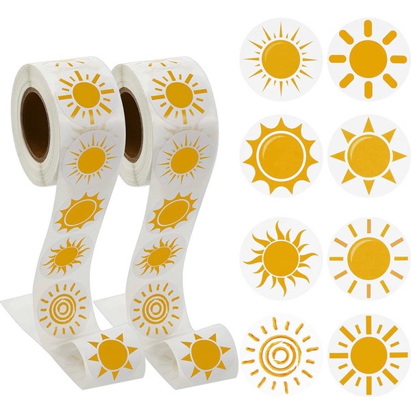 Sun Stickers - Etsy