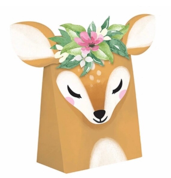 Little Deer Favor Bags Deer Party Favors Woodland Party - Etsy