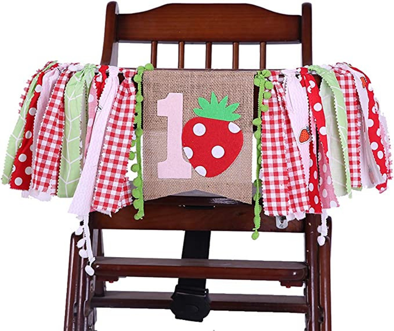 Strawberry High Chair Banner, Strawberry Shortcake, ONE Birthday ...
