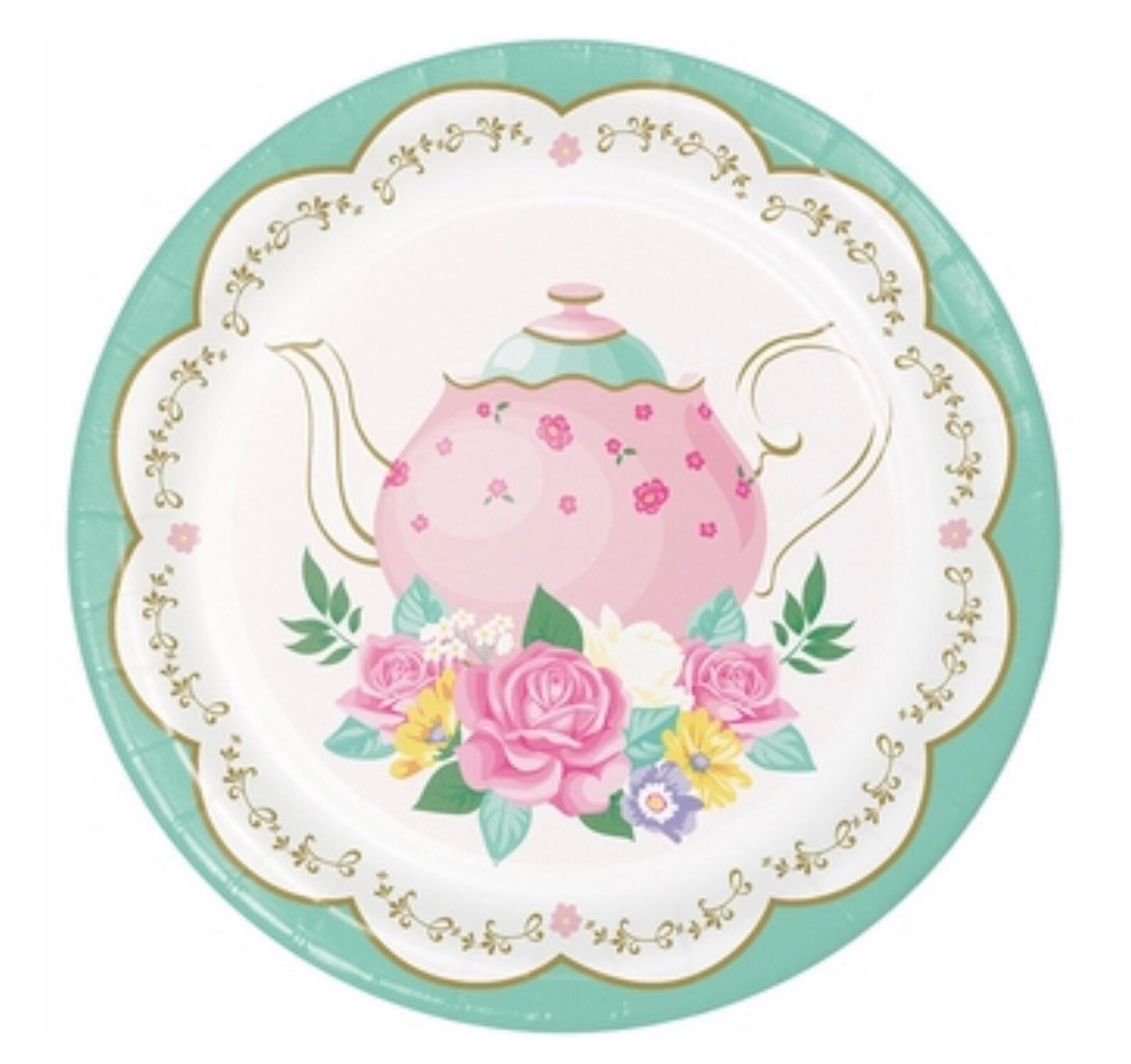 Tea Party Plates Garden Party Floral Tea Party Tea Baby - Etsy