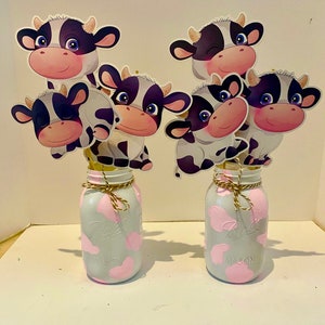 Cow Centerpieces, Cow Party Decorations, Cow Birthday, Cow Birthday ...