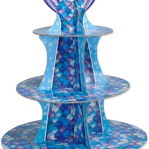Mermaid Cupcake Stand, Under the Sea Cupcake Stand, Mermaid Birthday ...