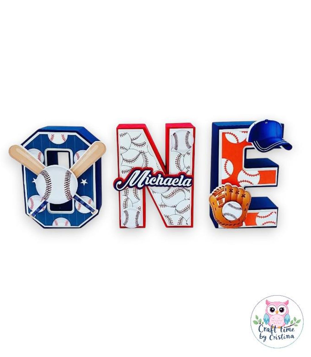 3D Letters, Baseball ONE Letters, Rookie of the Year Letters, Rookie of ...