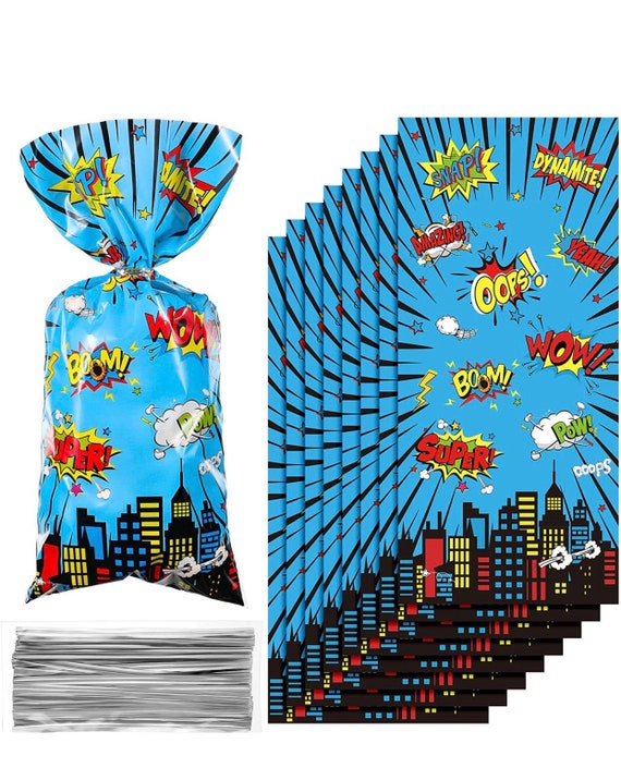 Super hero treat Bags, Super hero favor Bags, super hero birthday ...