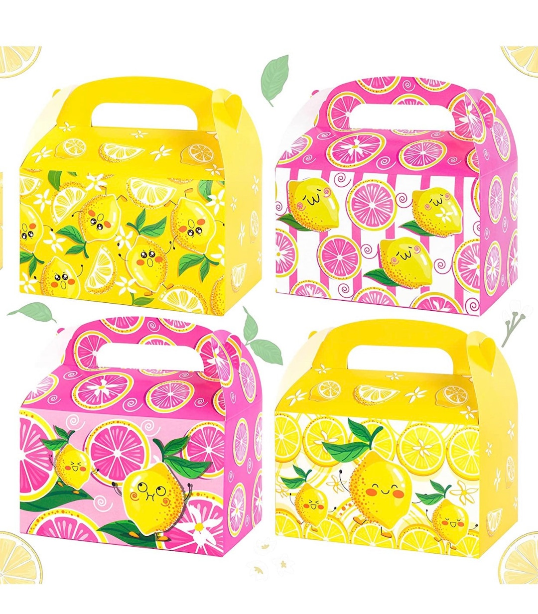 Lemon Theme Party Gift Box, Lemon Party Gift Box , Lemon Candy Bags ...