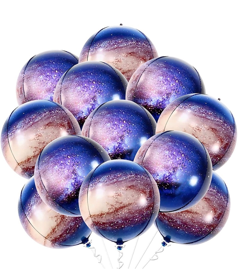 Galaxy Party Balloons Galaxy Birthday Space Party Planet - Etsy