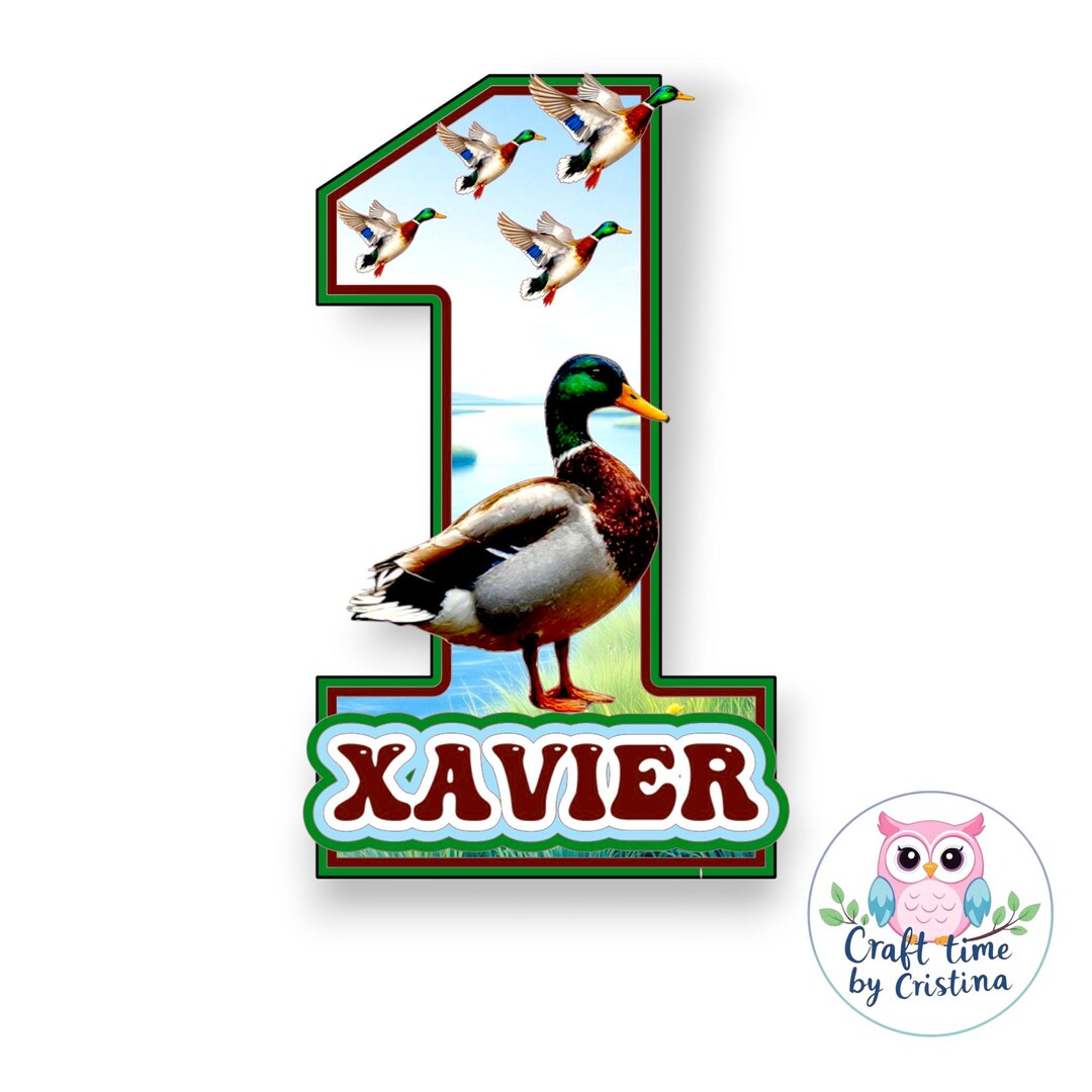 3D Numbers, Mallard Duck Letters, Hunting Season Party Decor, Boys ...