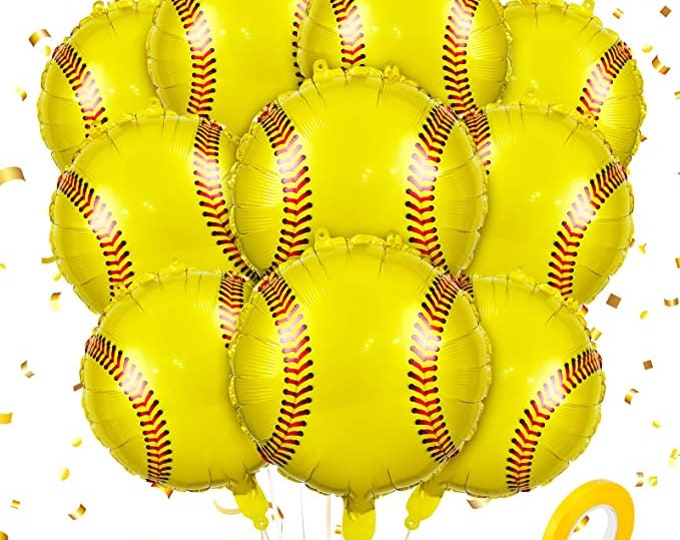 Softball Garland, Softball Decor, Team Colors, Softball Theme, Softball ...