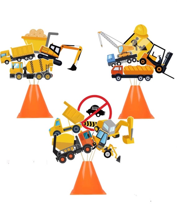 Construction centerpiece, construction birthday, construction party ...