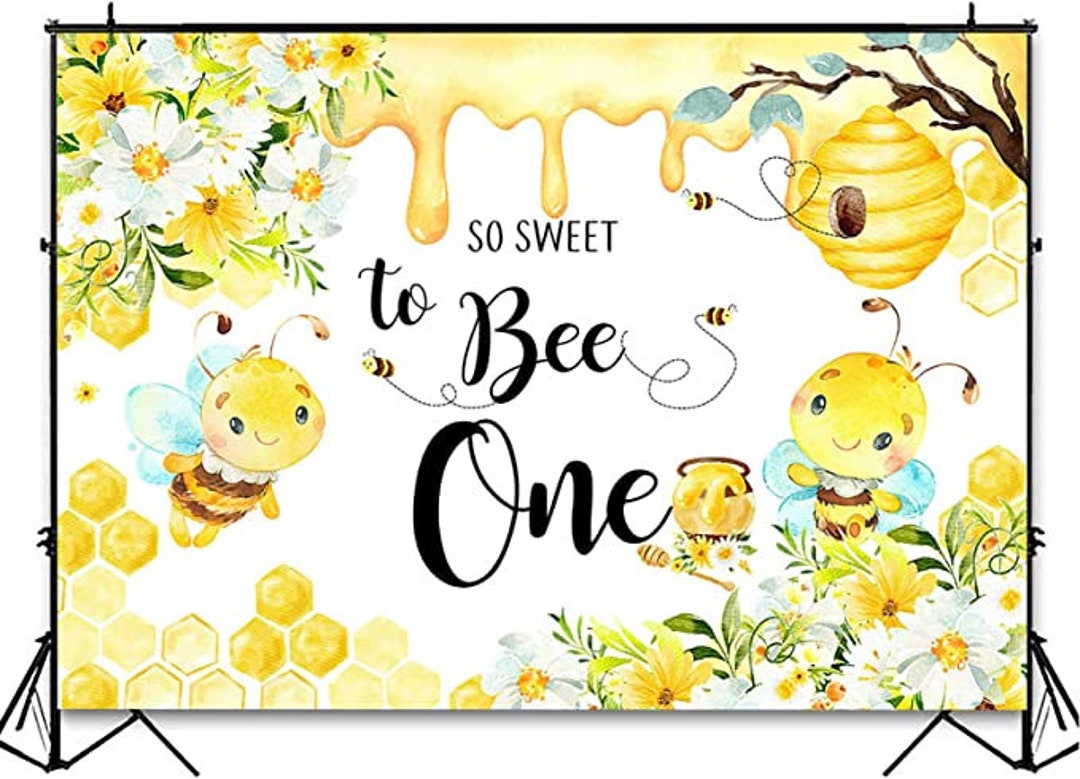 Fun to Bee One Backdrop, Bee Backdrop, Bee Party, Bee, Bumble Bee ...