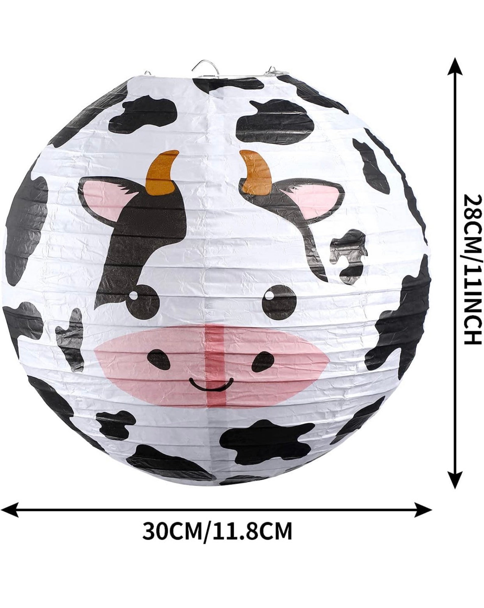 Cow Lantern, Cow Party Decorations, Cow Birthday, Cow Birthday Party ...