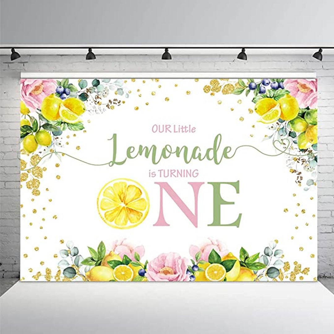 Lemonade Backdrop, Lemonade Party, Lemonade, Our Little Lemon, Lemon ...