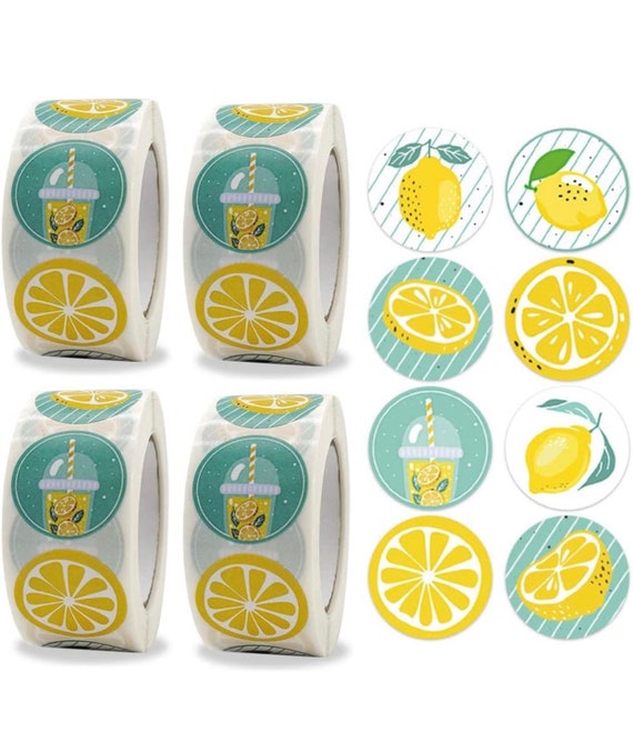 Lemon Stickers, lemon Party, lemon Birthday, lemonade stickers, pink ...