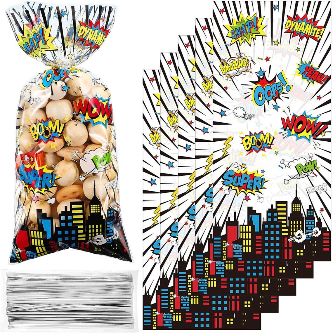Super Hero Treat Bags, Super Hero Favor Bags, Super Hero Birthday ...