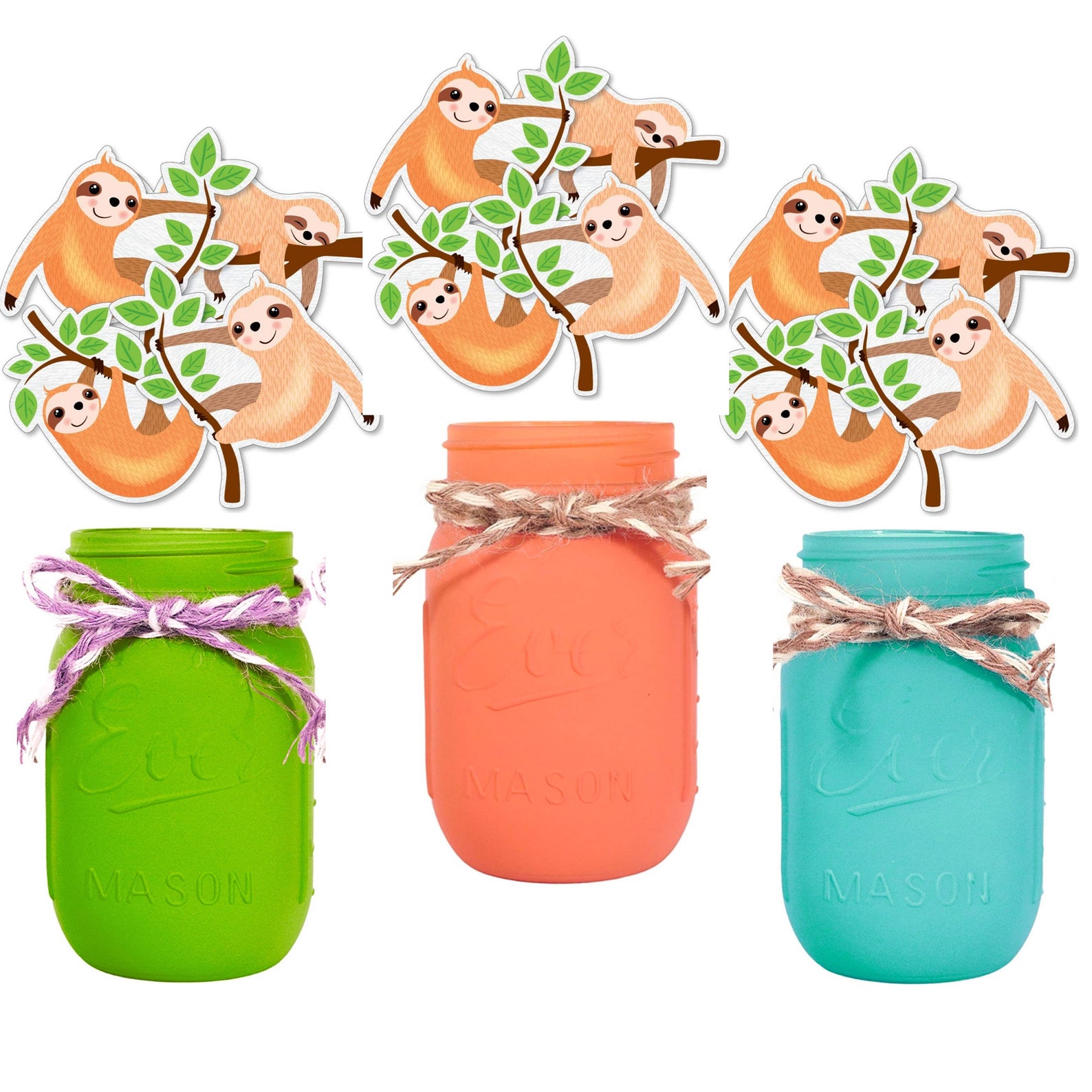 Sloth Centerpiece Sloth Party Favors Sloth Party Sloth Baby - Etsy