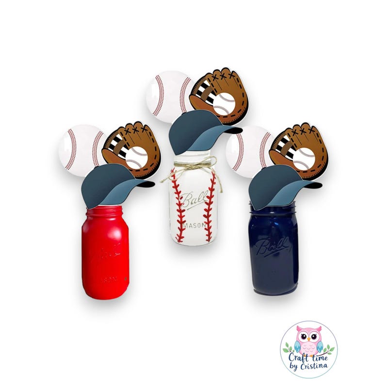 Baseball Mason Jar - Etsy