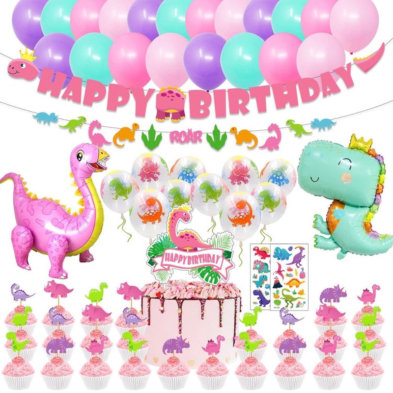 Girl Dinosaur Party - Etsy