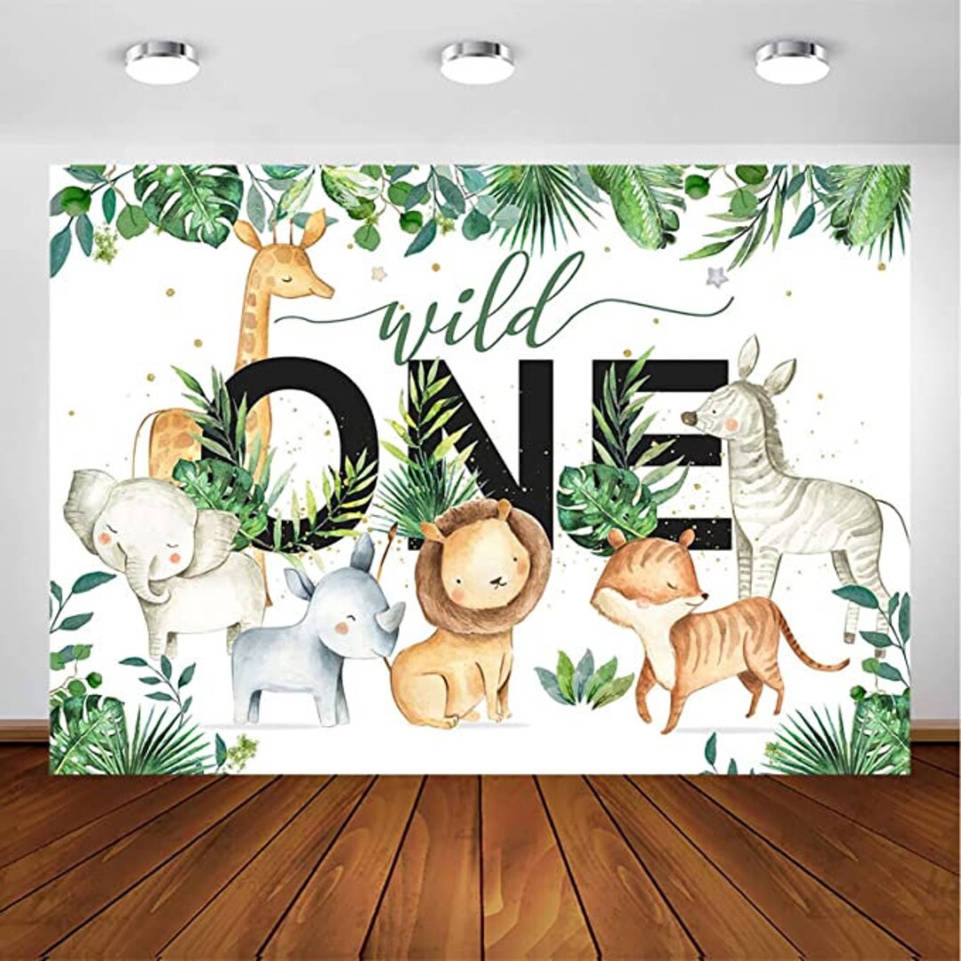 Jungle Backdrop, Jungle, Safari Backdrop, Safari Favors, Jungle ...