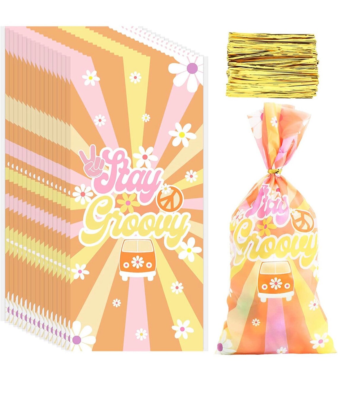 Groovy Treat Bags Groovy Party Groovy Birthday Two Groovy - Etsy