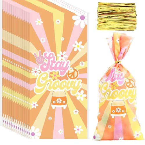 Groovy Treat Bags Groovy Party Groovy Birthday Two Groovy - Etsy