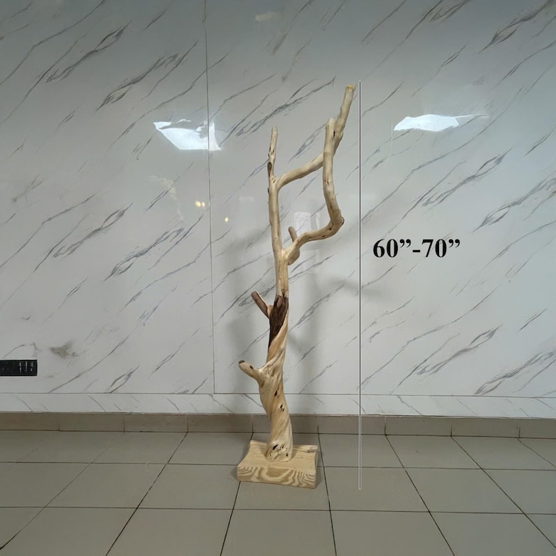 Free Standing Coat Rack Tree Branch Coat Hooks Natural Clothing Rack ...