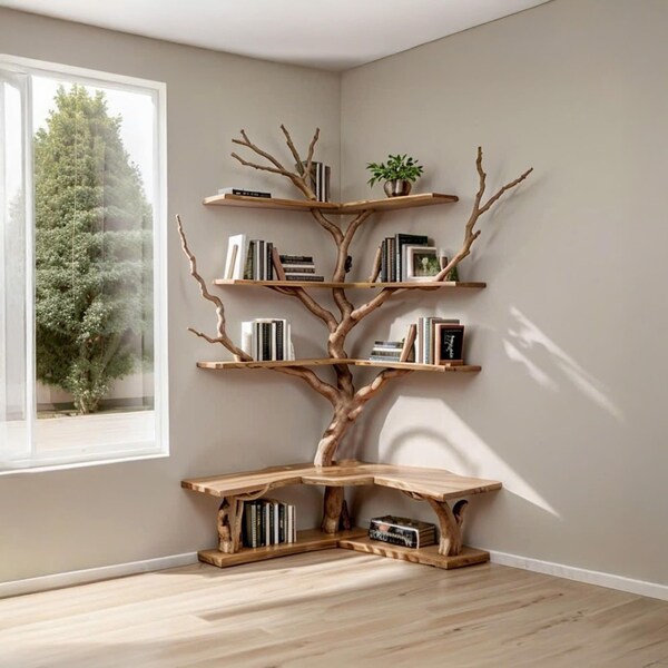 Tree Book Shelf - Etsy