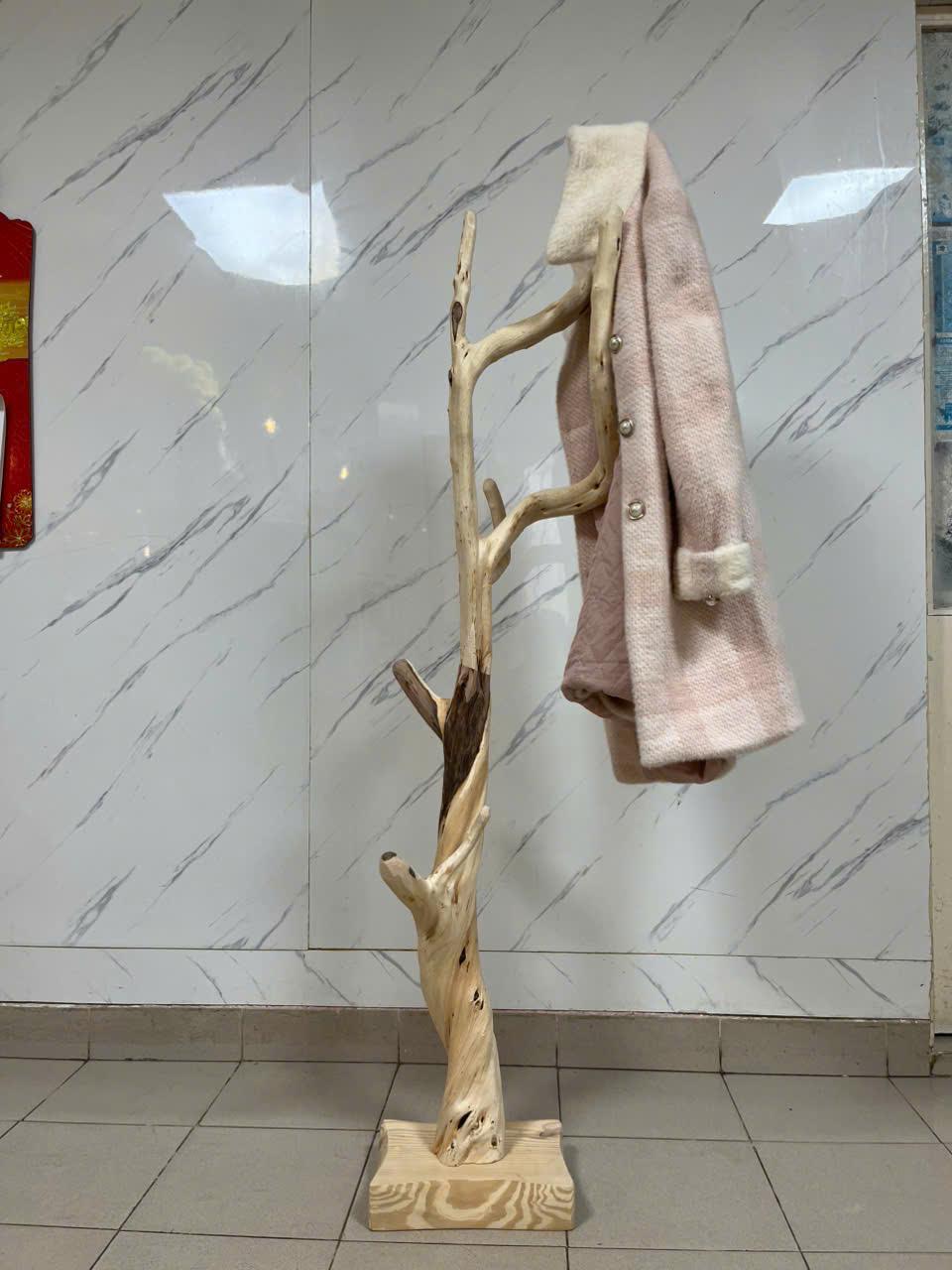 Free Standing Coat Rack Tree Branch Coat Hooks Natural Clothing Rack ...