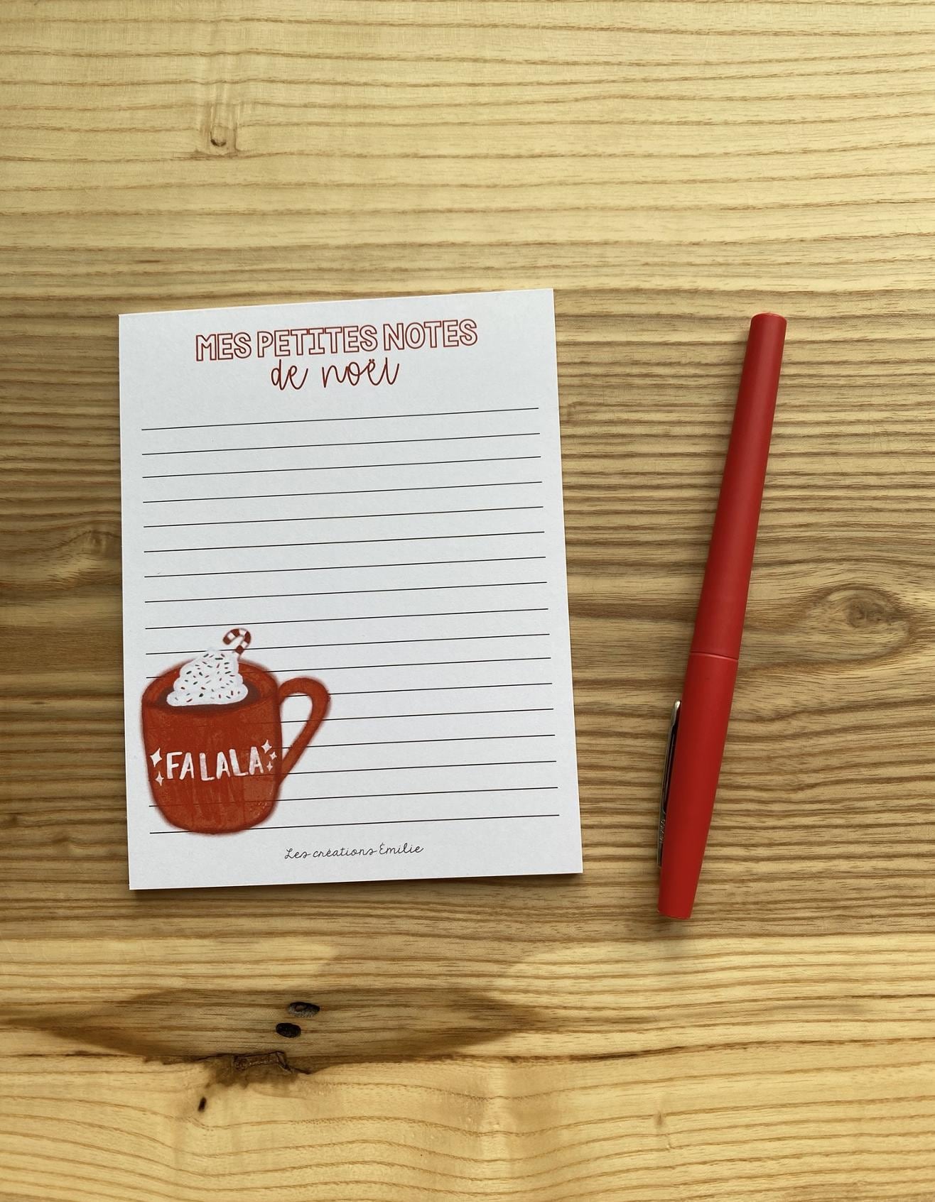 Notepad (25 Sheets) - My Little Christmas Notes - Etsy