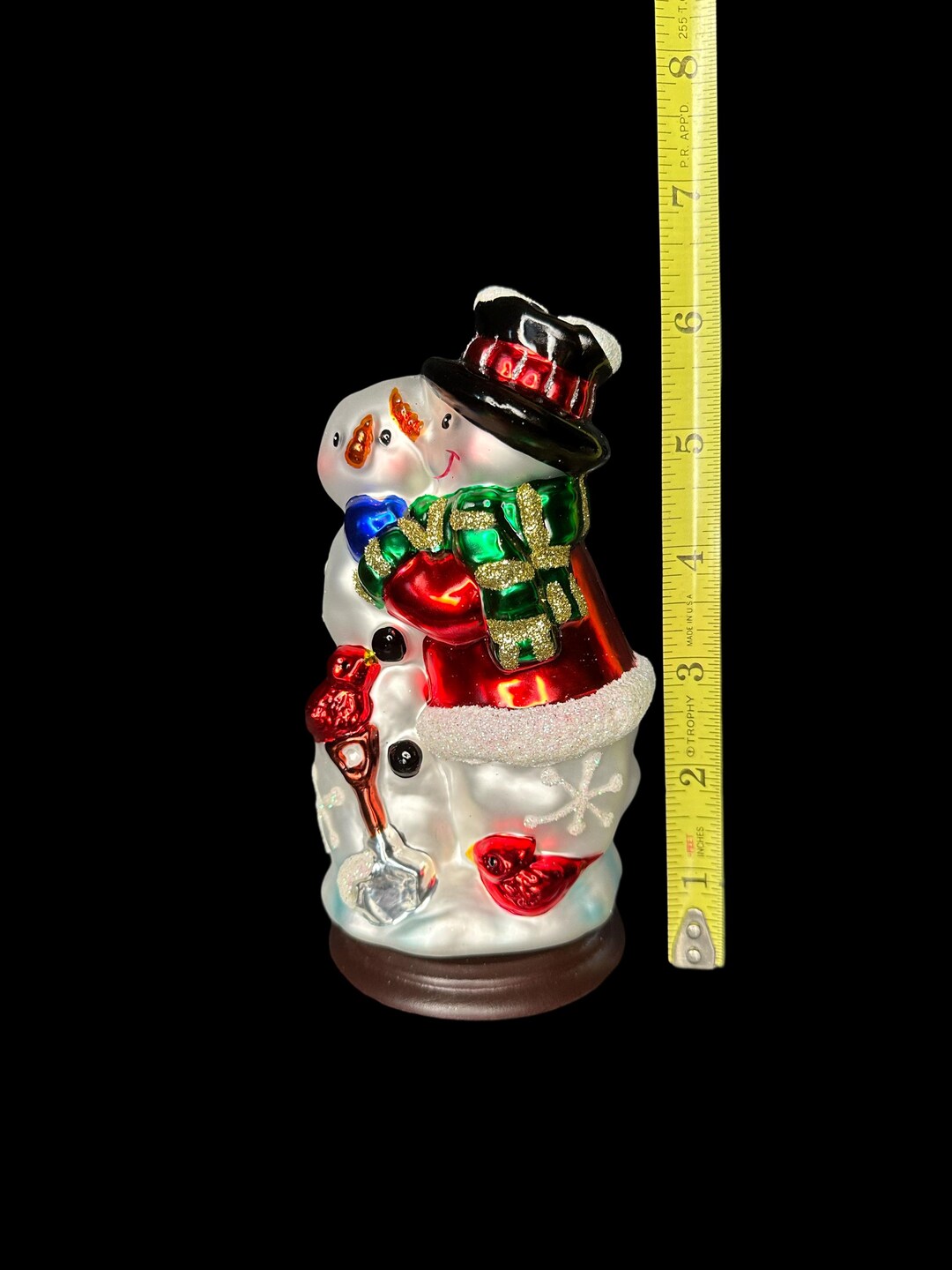 Thomas Pacconi Classics 2004 Blown Glass Snowman Christmas Ornament ...