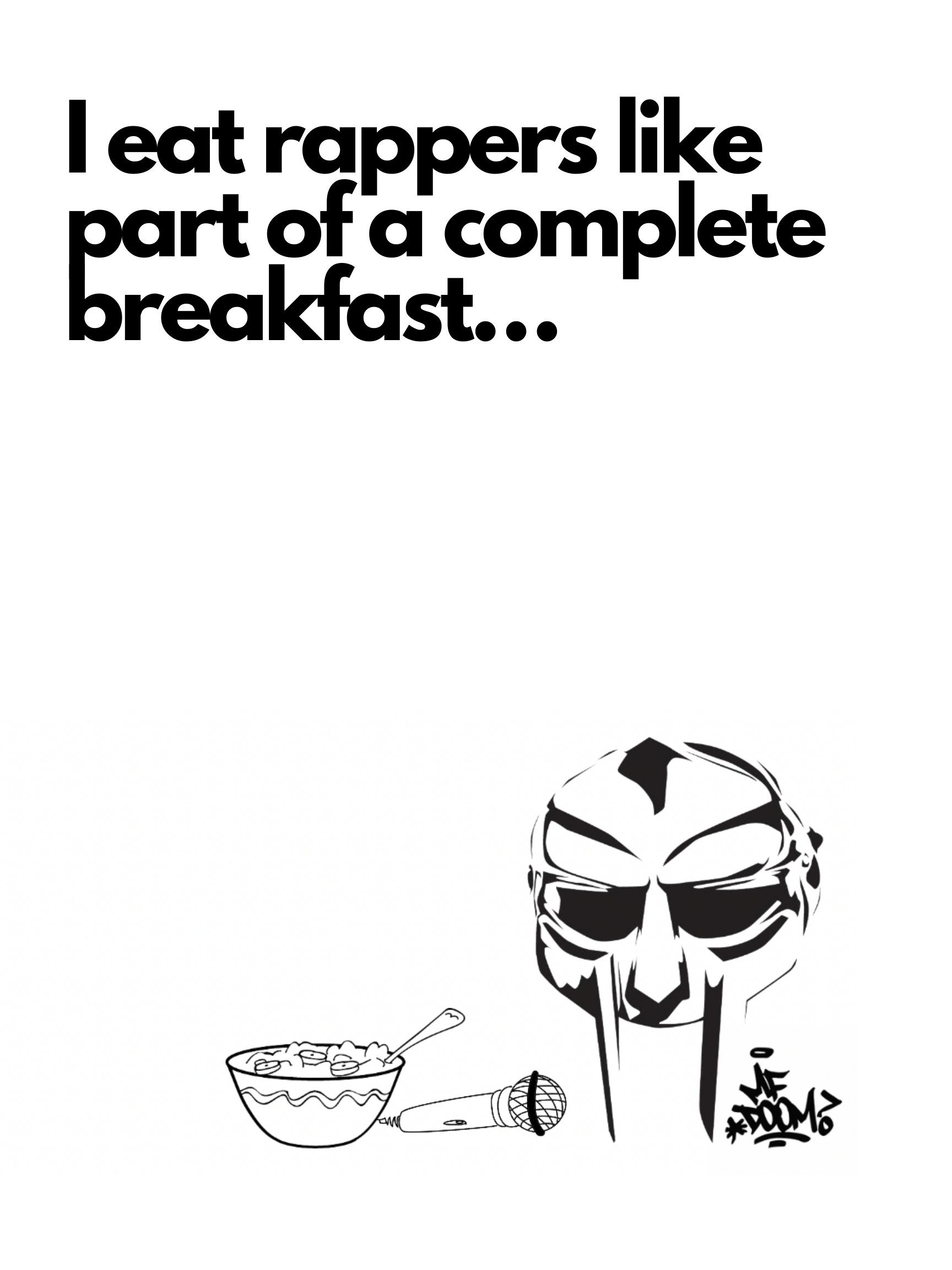 MF Doom Eat Rappers for Breakfast Digital Download - Etsy
