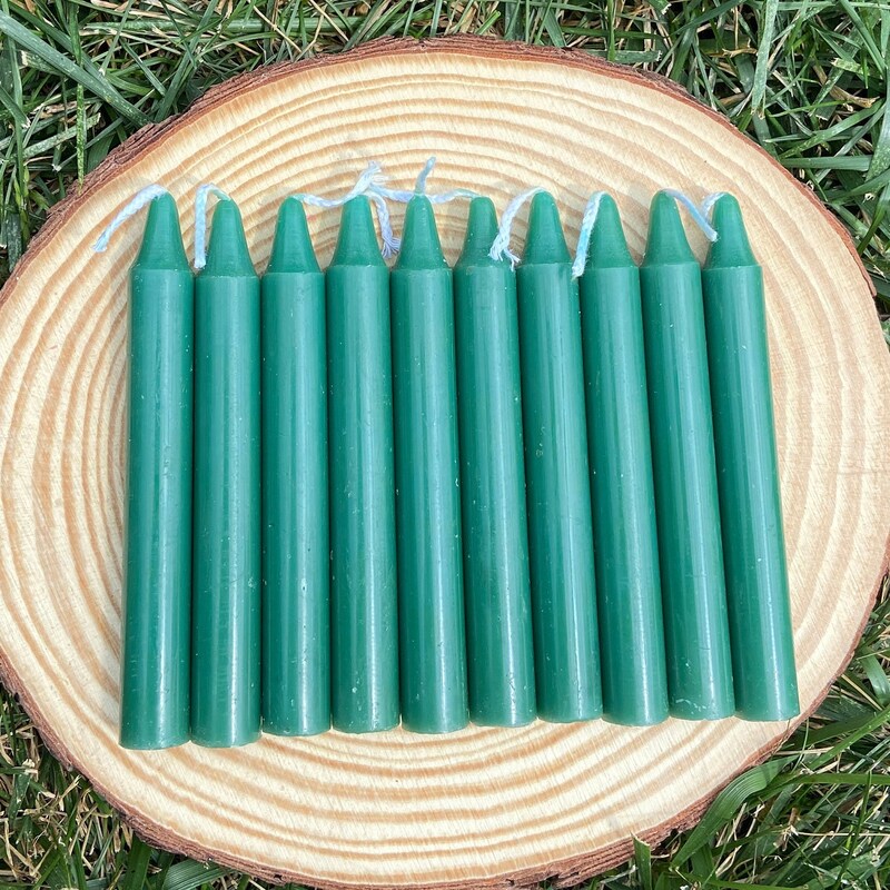 Green Candles - Etsy