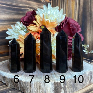 Ice Obsidian Tower Twr245 Ice Obsidian Point Crystal Tower - Etsy