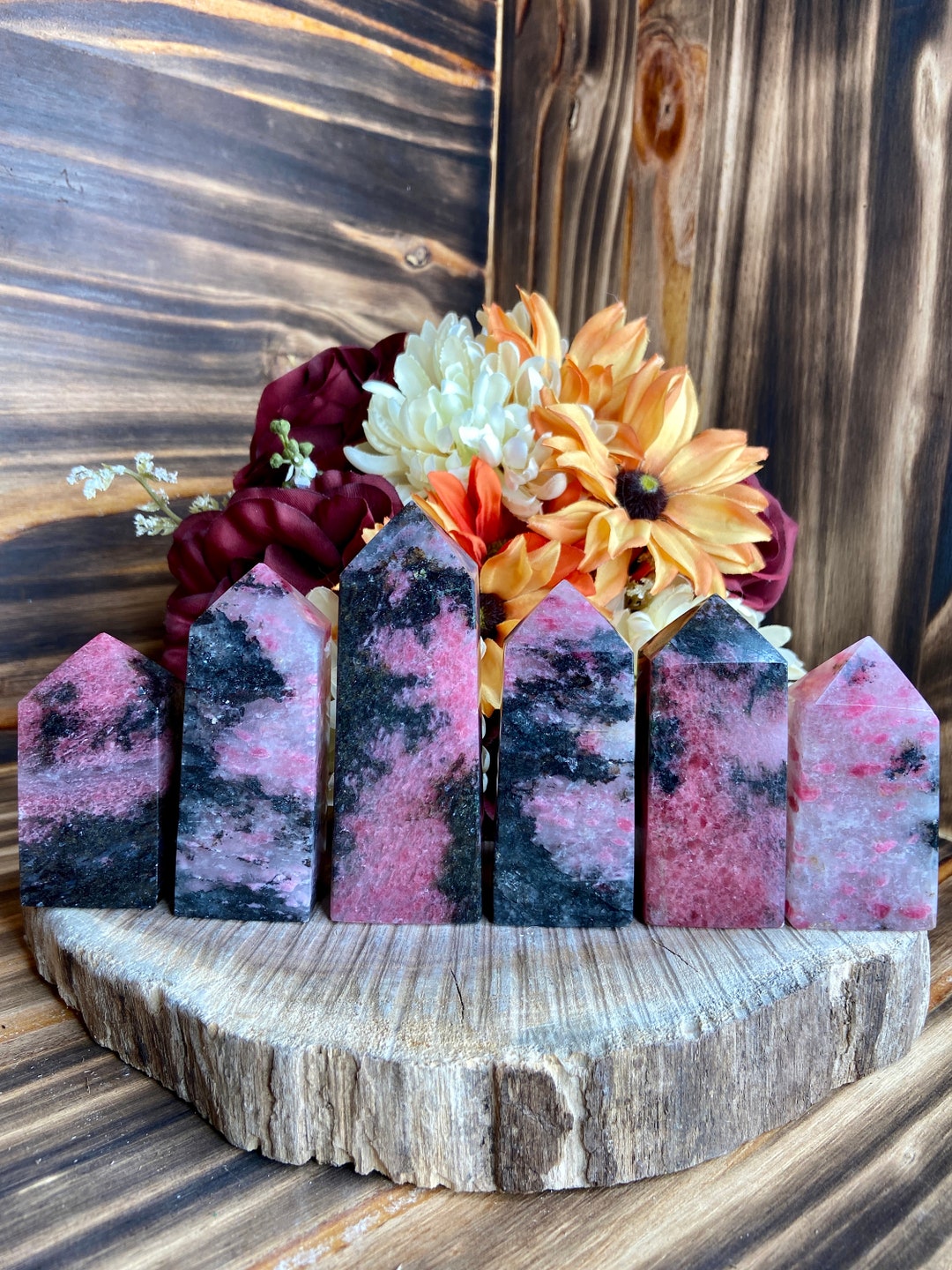 Rhodonite Tower, Twr276, High Quality Rhodonite Point, Rhodonite ...
