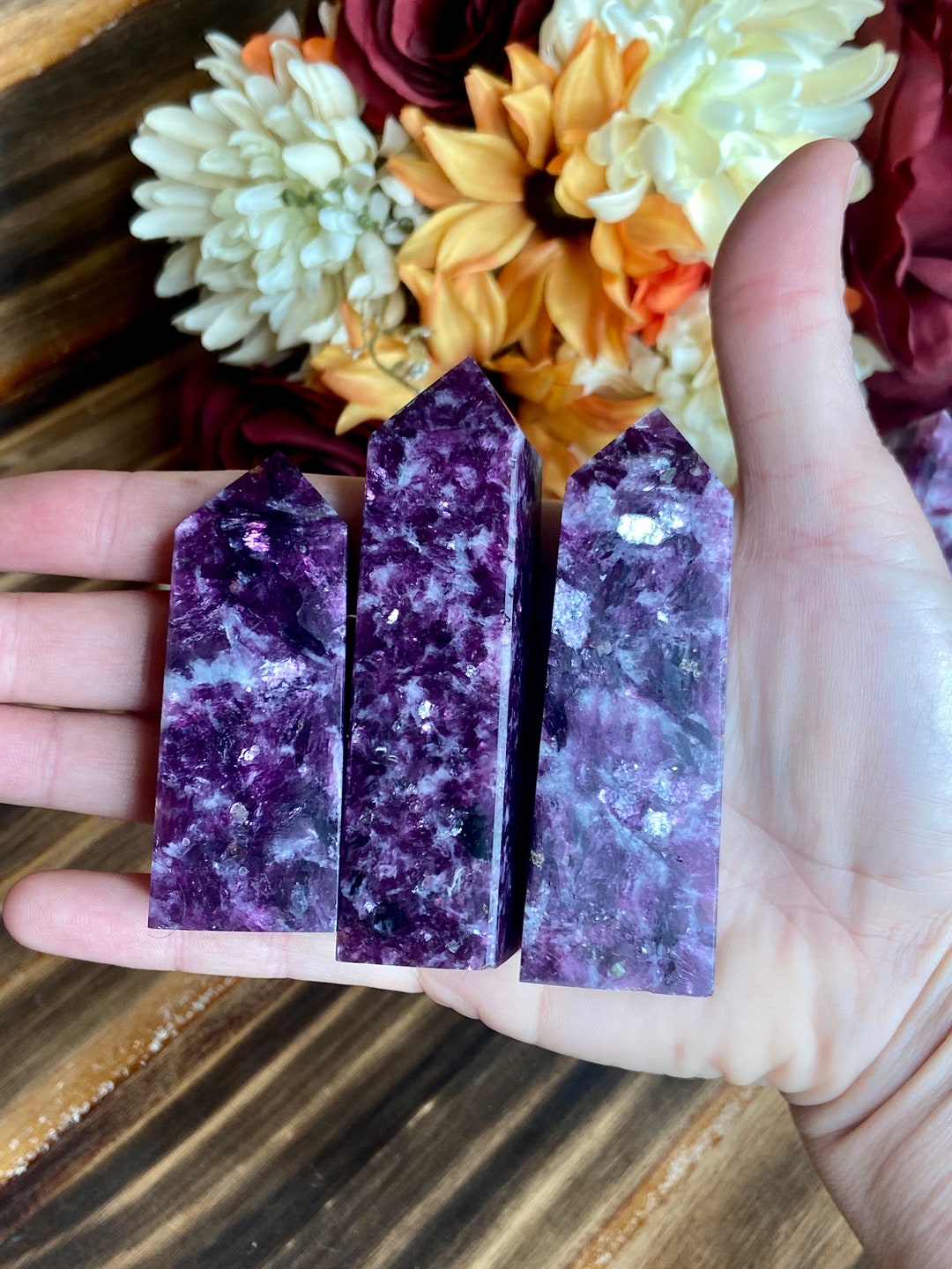 Purple Mica Tower, Twr376, Purple Mica Point, Crystal Tower - Etsy
