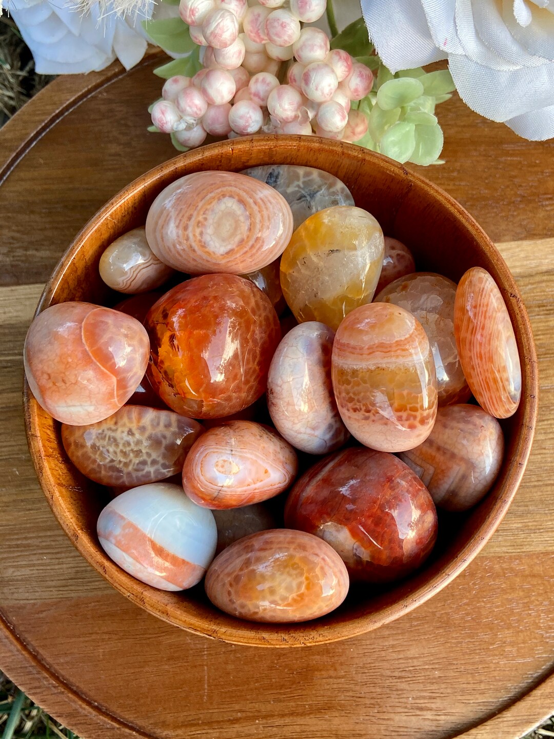 Snakeskin Agate Tumble, Tmb101, Tumbled Fire Agate, Crystal Tumbles - Etsy