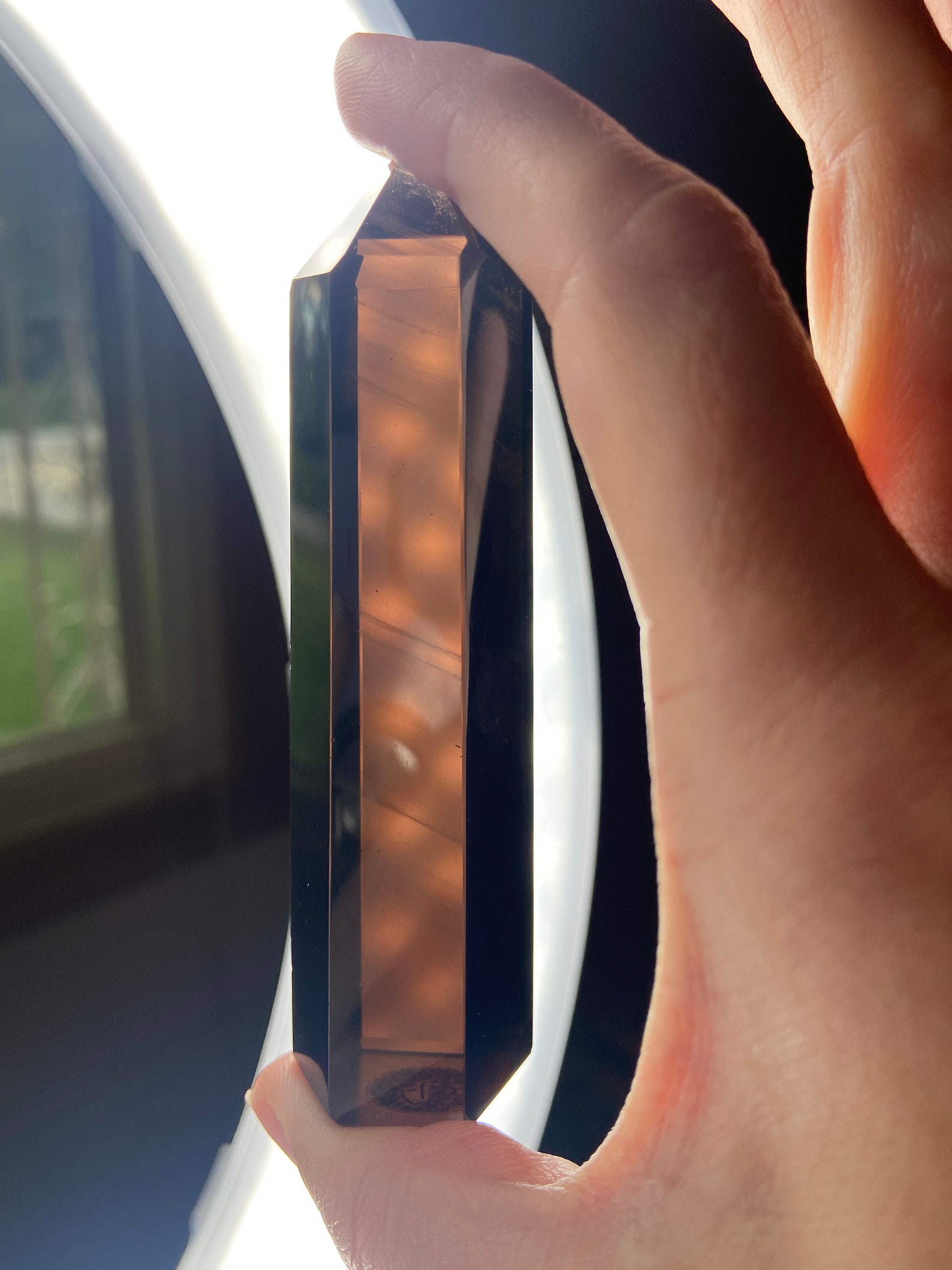 Ice Obsidian Tower Twr245 Ice Obsidian Point Crystal Tower - Etsy