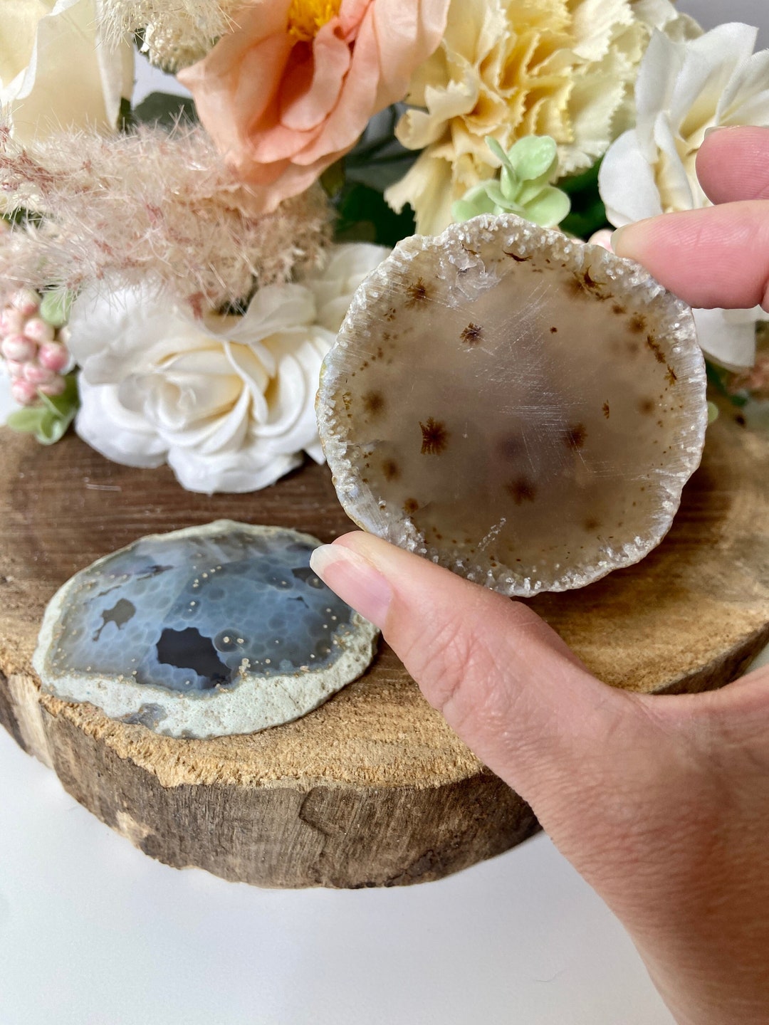 Agate Slice, Crystal Slice, Slab, Pyramid, Crv404 - Etsy