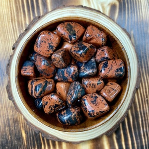 Mahogany Obsidian Tumble, Tmb134, Tumbled Mahogany Obsidian, Red ...