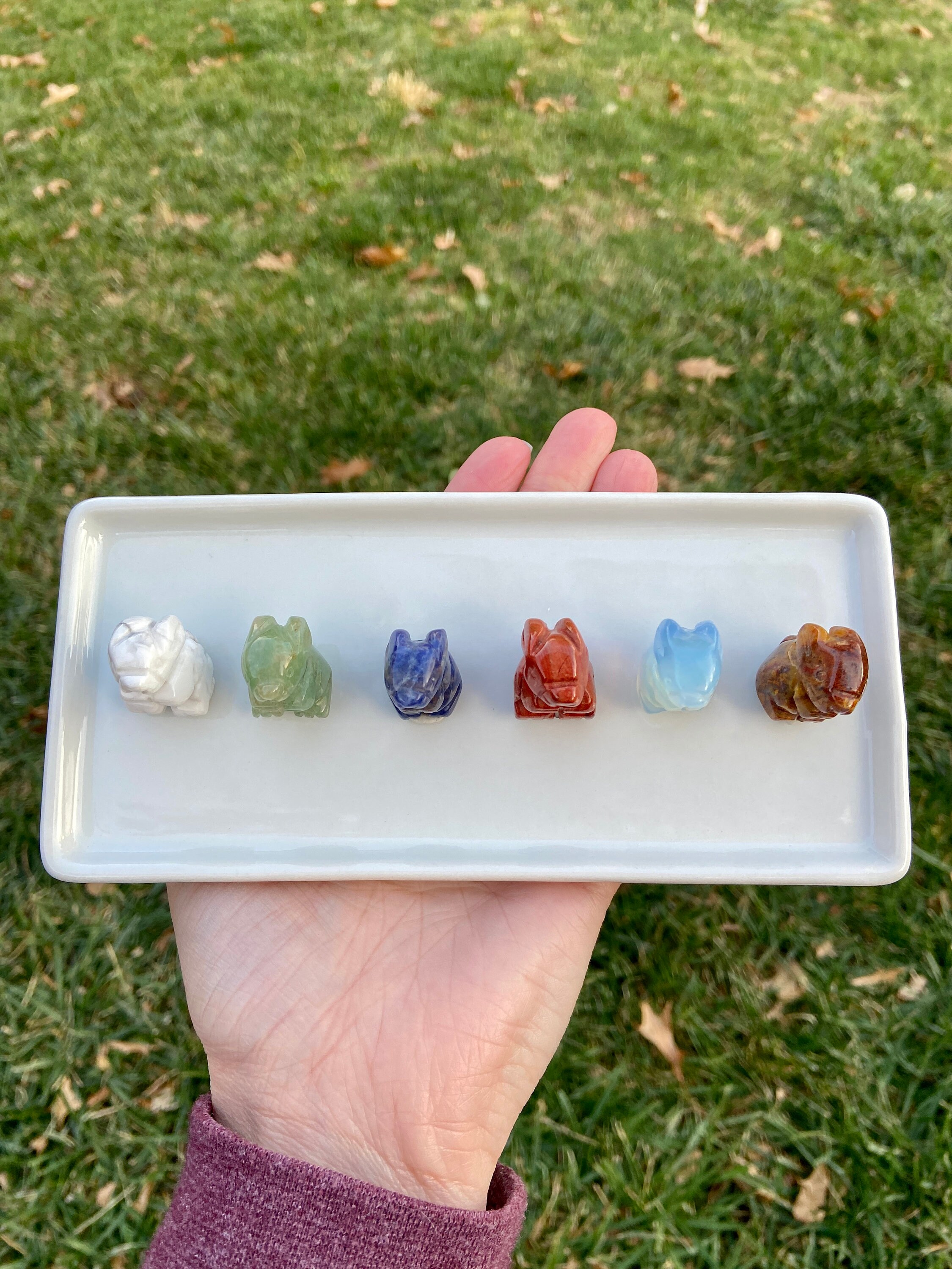 Mini Crystal Bunny Crv125 Mini Crystal Rabbit Howlite Bunny - Etsy