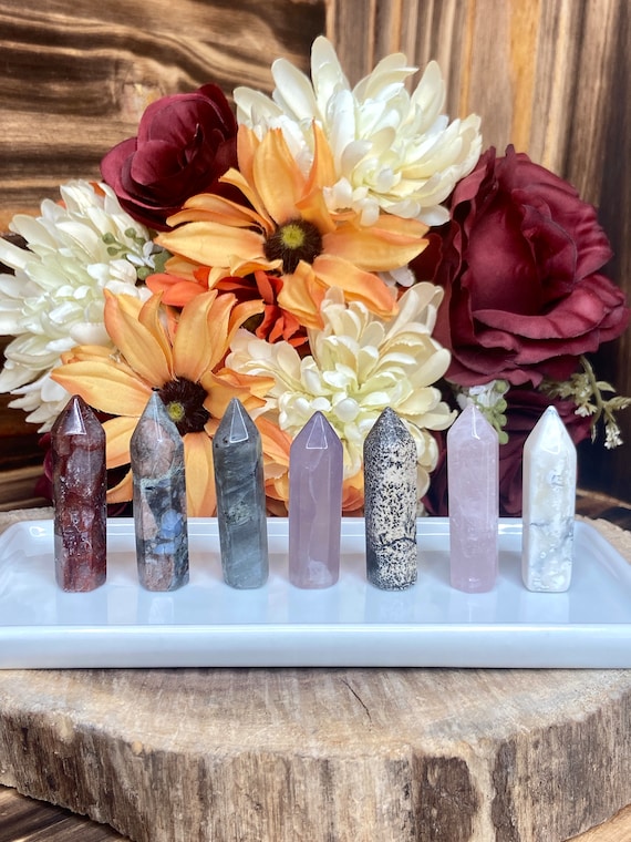 Mini Crystal Tower Twr108 Mini Crystal Point Fire Quartz - Etsy