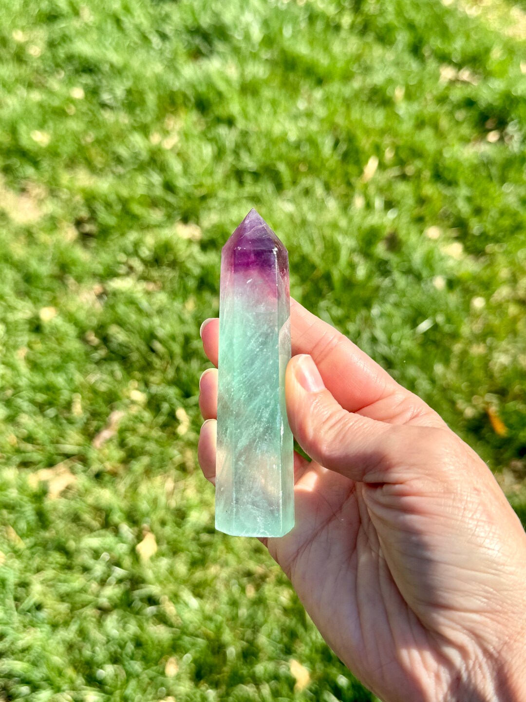 Watermelon Fluorite Tower, High Quality Crystal Point, Crystal Tower ...