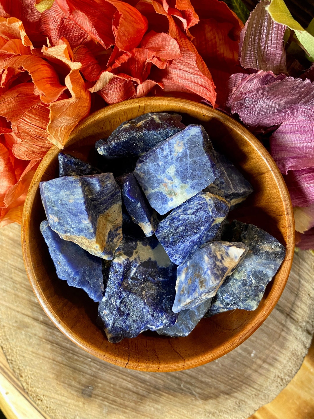 Raw Sodalite Chunk, Raw101, Tumbled Sodalite, Raw Crystal Chunk - Etsy