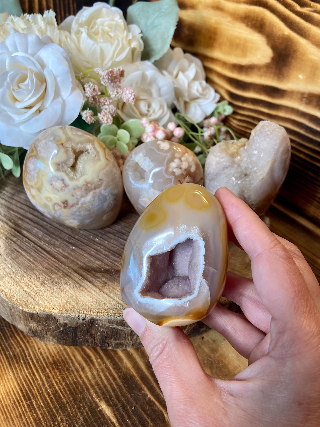 Flower Agate Tower, Msc112, Flower Agate Point, Druzy Flower Agate ...