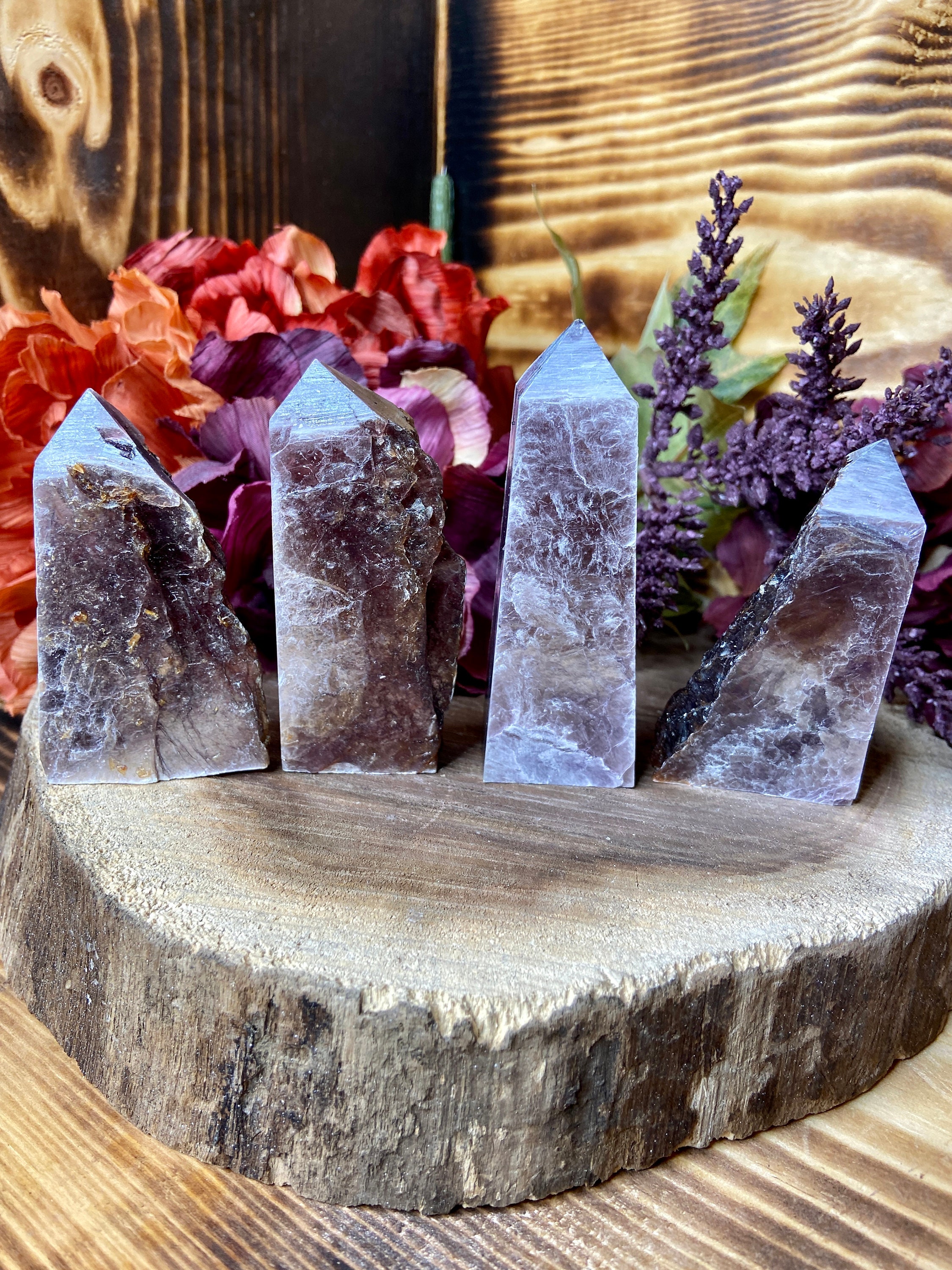 Raw Purple Mica Tower Twr284 Purple Mica Point Crystal - Etsy