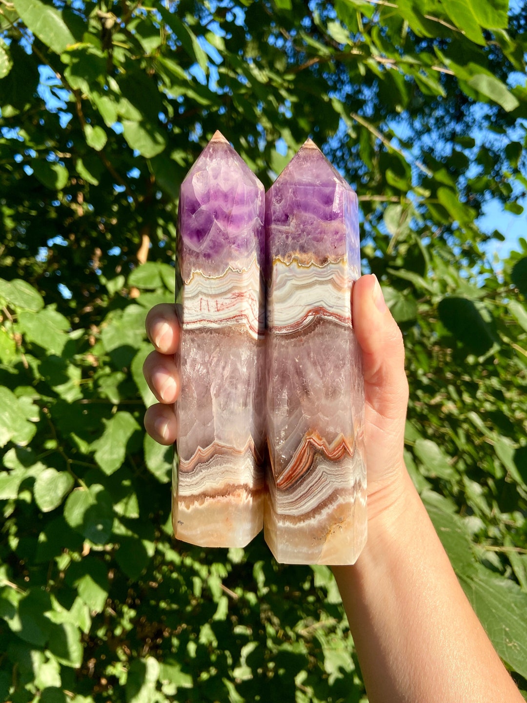 Amethyst Agate Tower, Large Amethyst Tower, Crystal Tower, Twr246 - Etsy