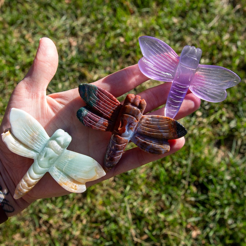 Stone Dragonfly - Etsy