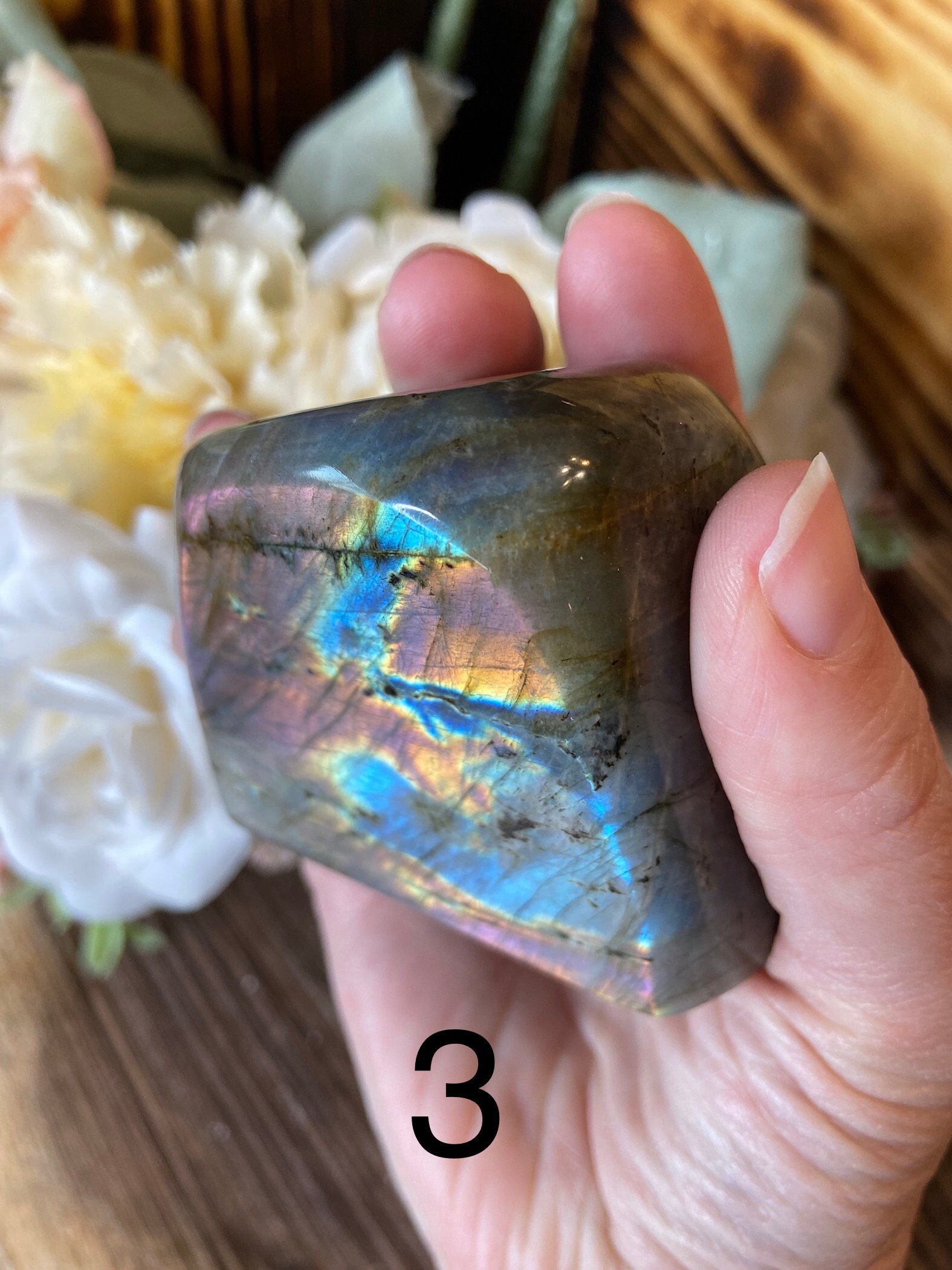 Labradorite Freeform Crystal Freeform Msc117 Purple - Etsy