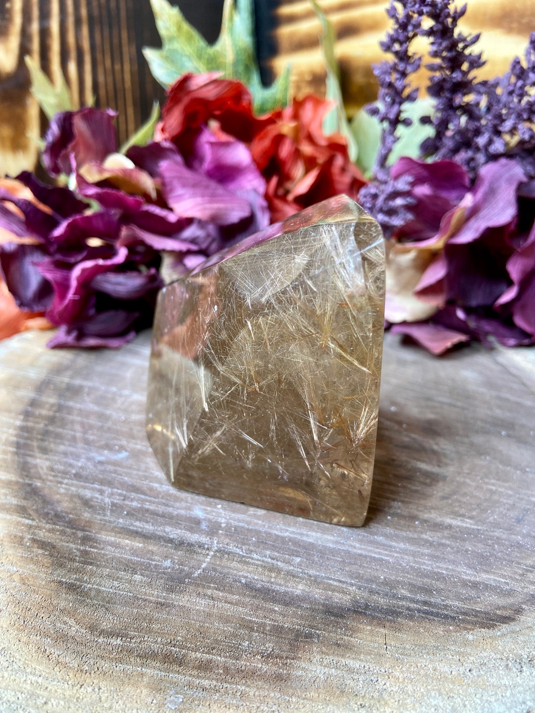 Golden Rutile Smoky Quartz Freeform, Spc124, #1, Rutilated Quartz ...